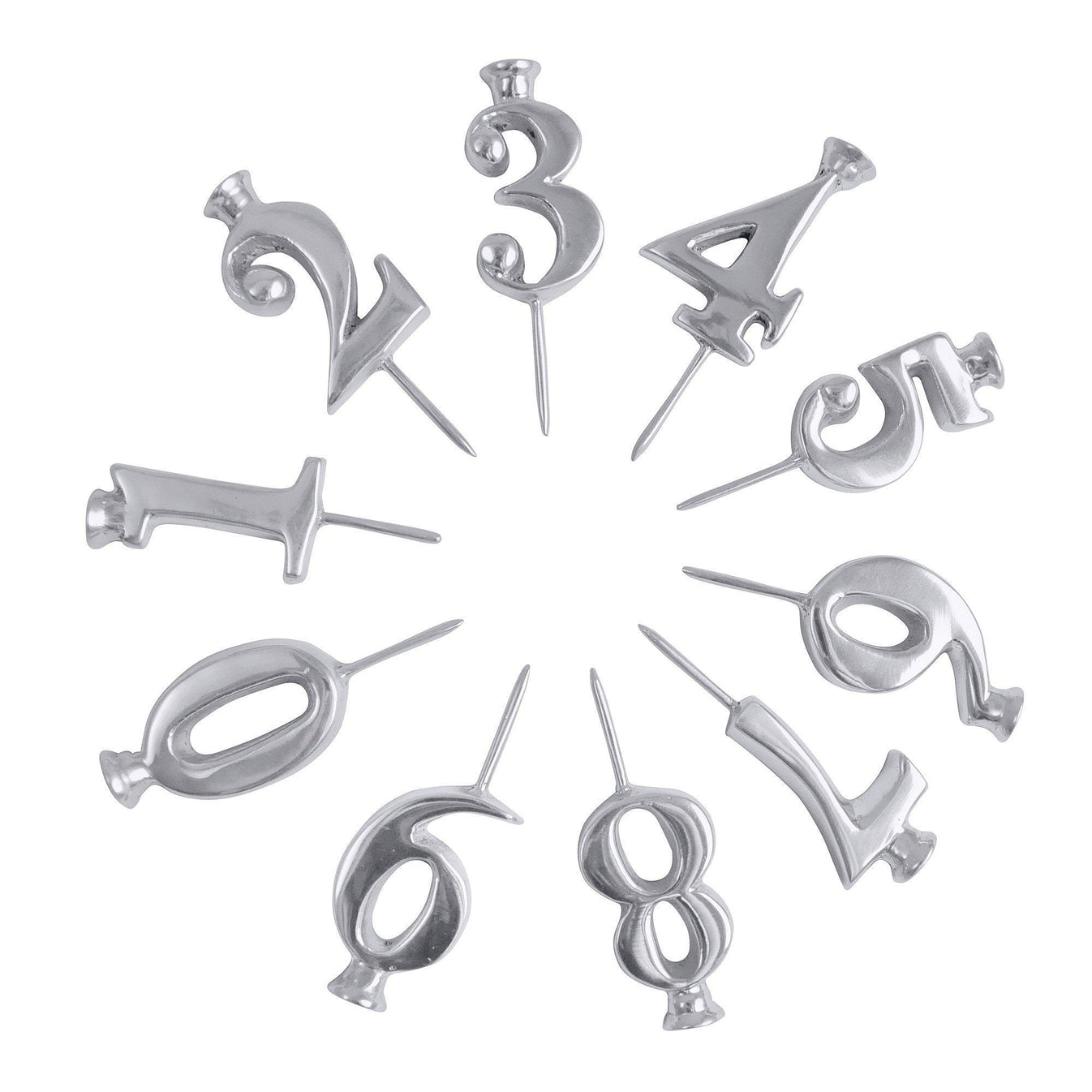 Silver Number Candle Holder Set - Templeton Silver